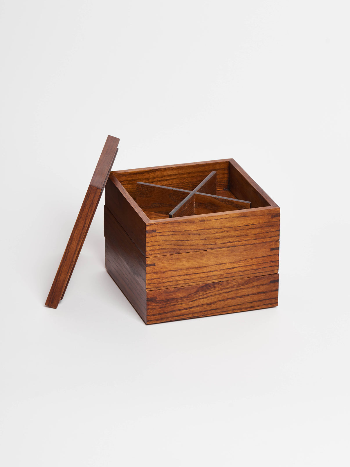 3 Tiered Wooden Jūbako Bento Box - Brown – iimono